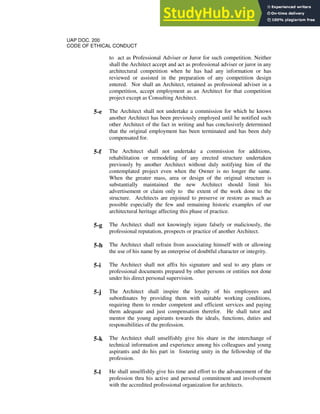 ARCHITECTS CODE OF ETHICS | PDF