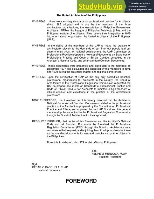 ARCHITECTS CODE OF ETHICS | PDF