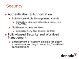 Denodo Data Virtualization Platform: Overview (session 1 from Architect to Architect webinar ...