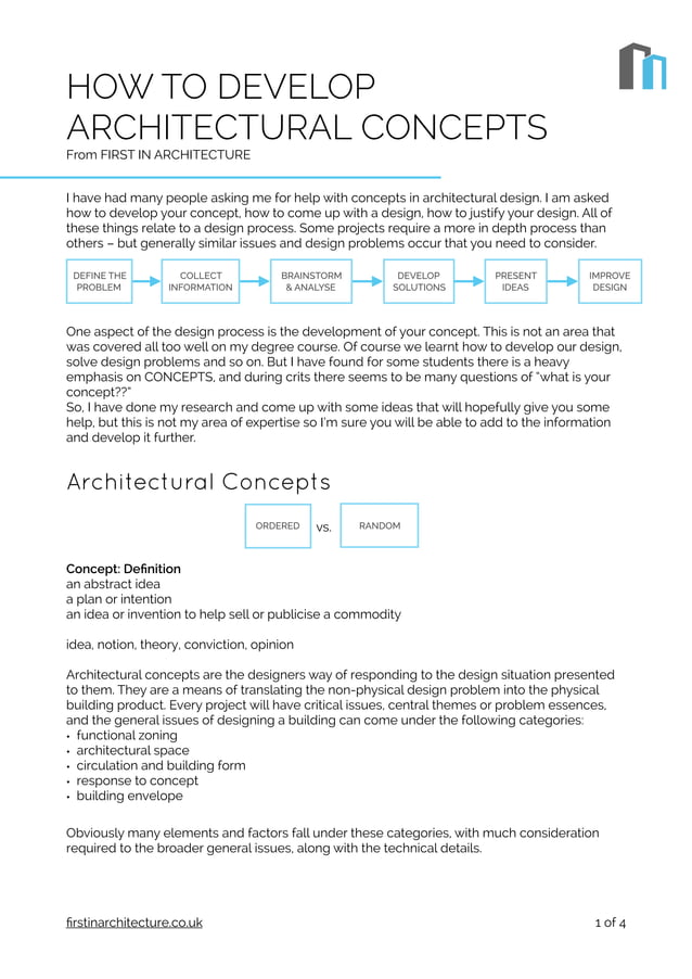 How to Develop Architectural concepts | PDF