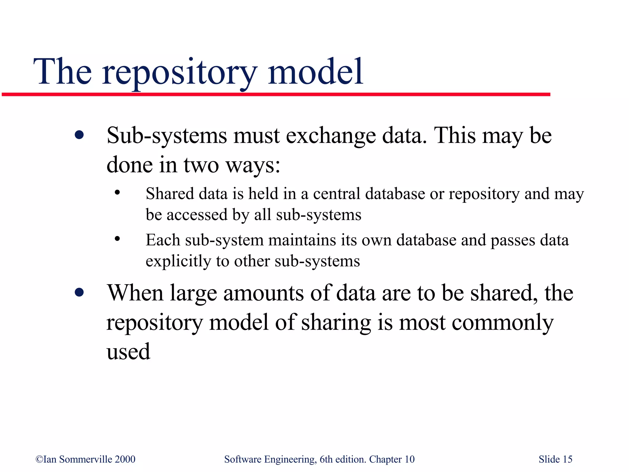 Architectural Design in Software Engineering SE10 | PPT