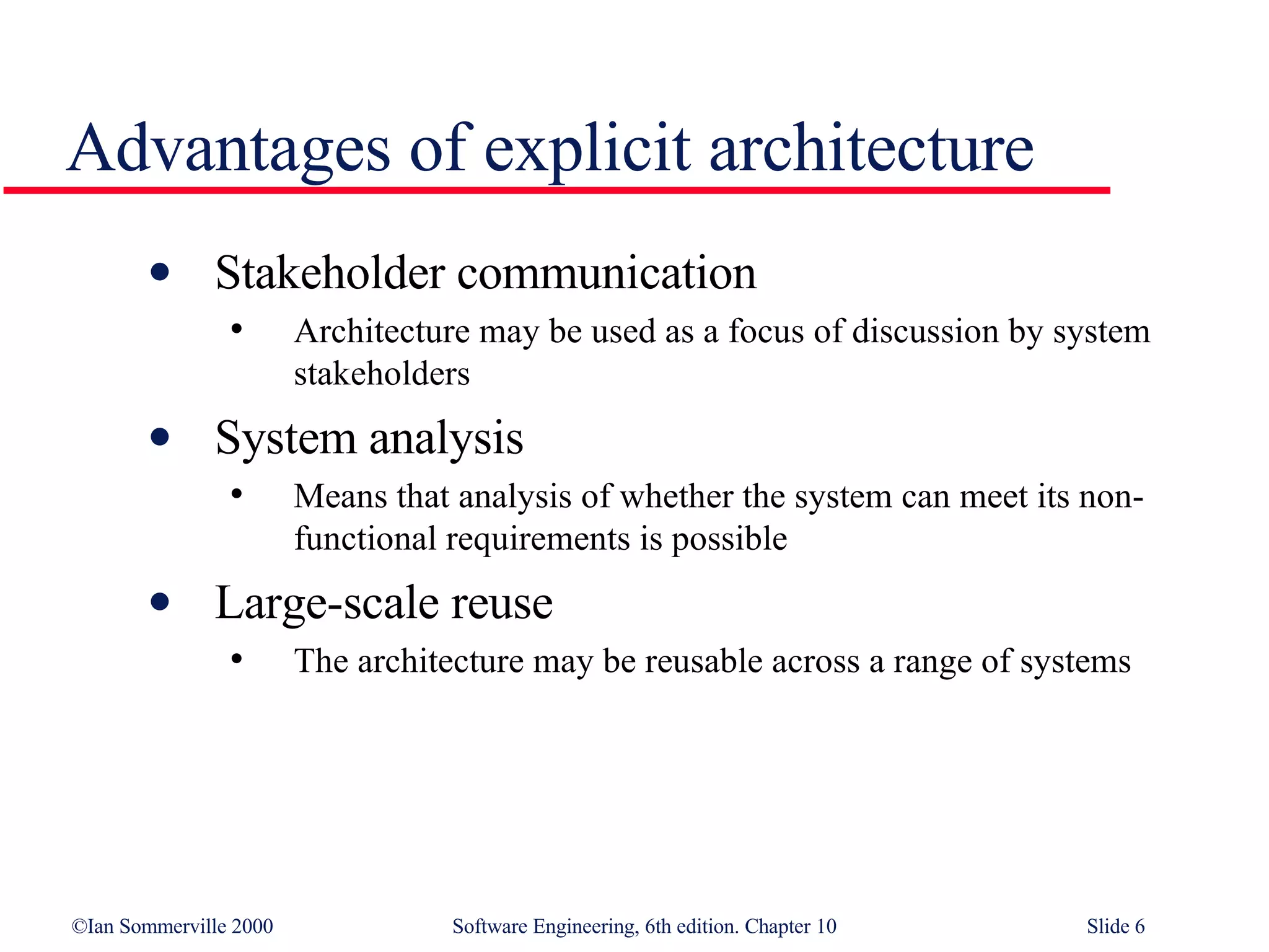 Architectural Design in Software Engineering SE10 | PPT | Programming ...