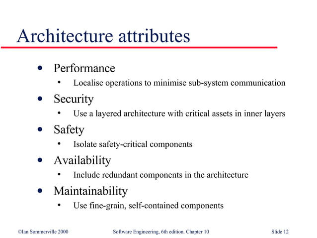 Architectural Design in Software Engineering SE10 | PPT | Programming Languages | Computing