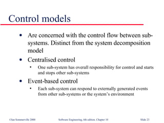 Architectural Design in Software Engineering SE10 | PPT