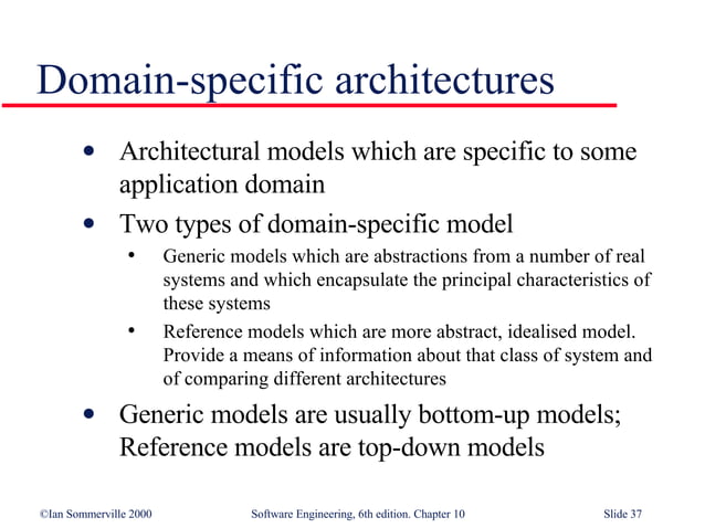 Architectural Design in Software Engineering SE10 | PPT | Programming ...