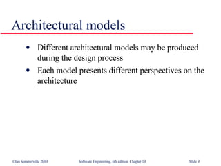 Architectural Design in Software Engineering SE10 | PPT