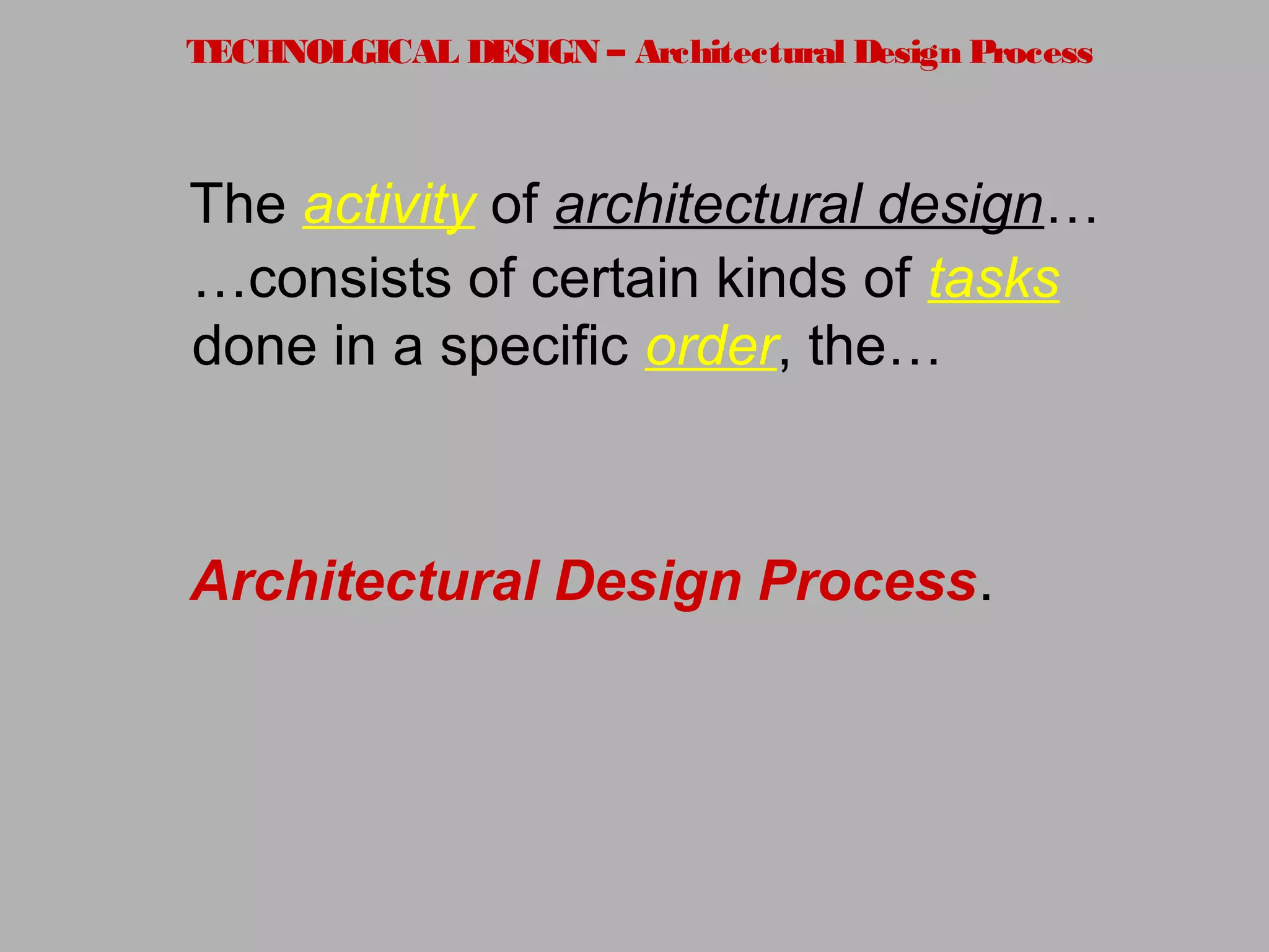 Architectural design-process | PPT