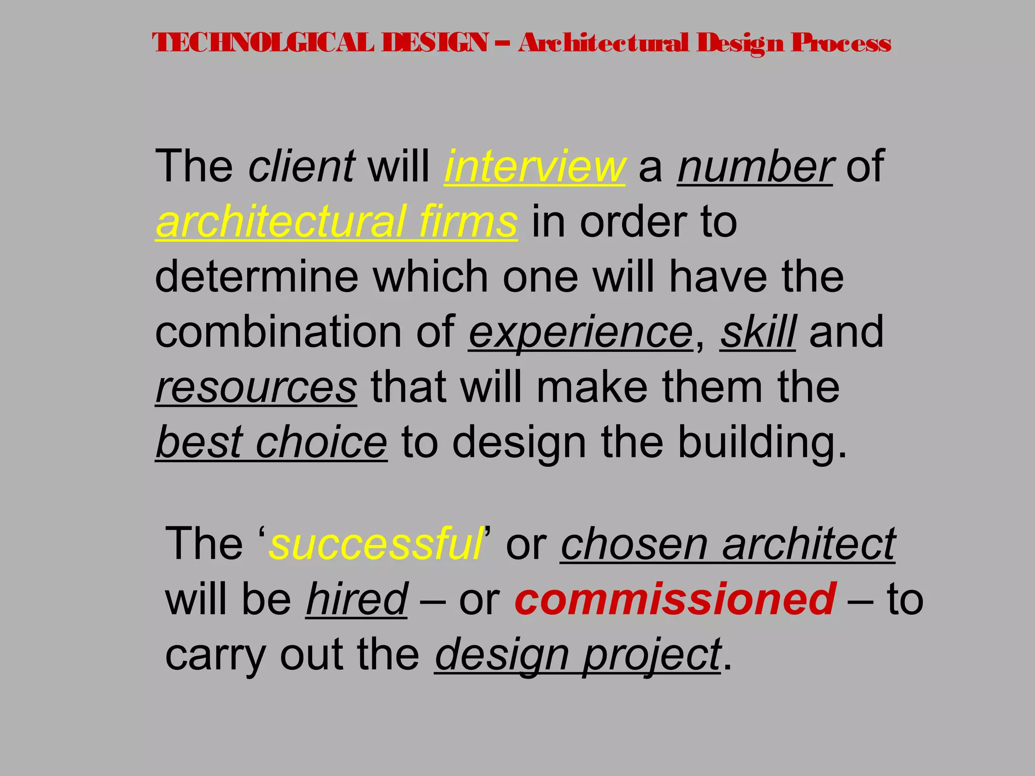 Architectural design-process | PPT