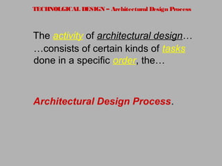 Architectural design-process | PPT