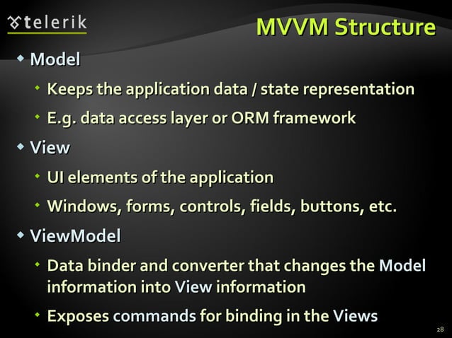 Architectural Patterns and Software Architectures: Client-Server, Multi-Tier, MVC, MVP, MVVM ...
