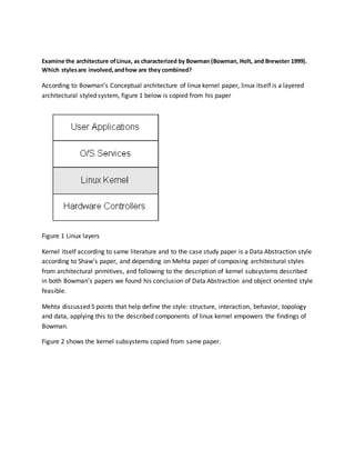 Linux and skype Architectural Styles | DOCX