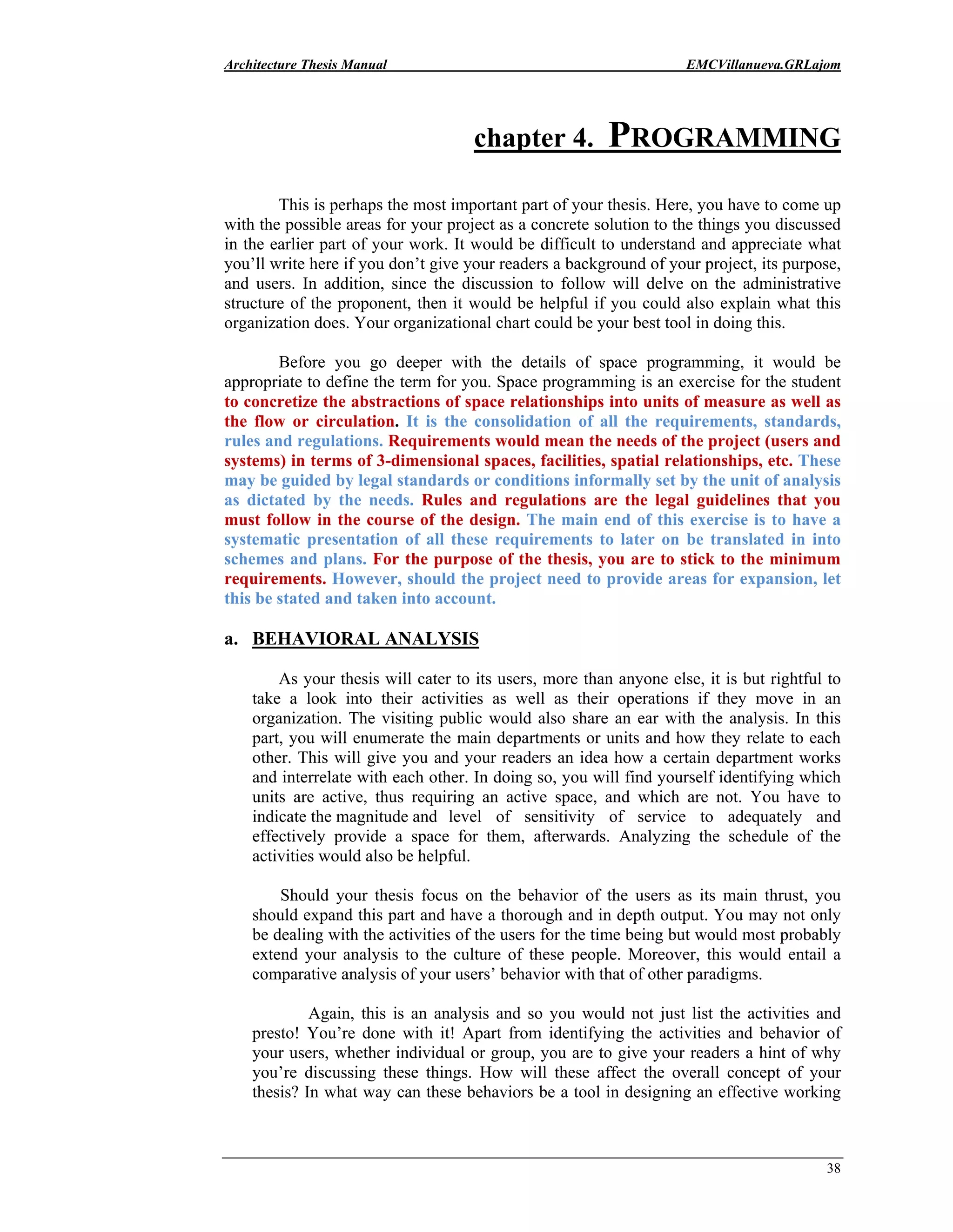 Architectural thesis Manual | PDF