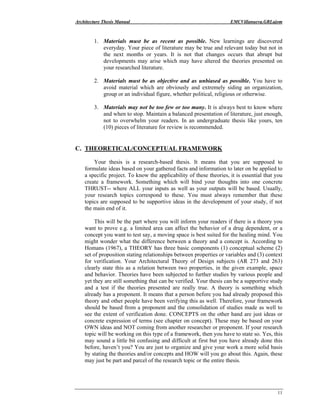 Architectural thesis manual | PDF