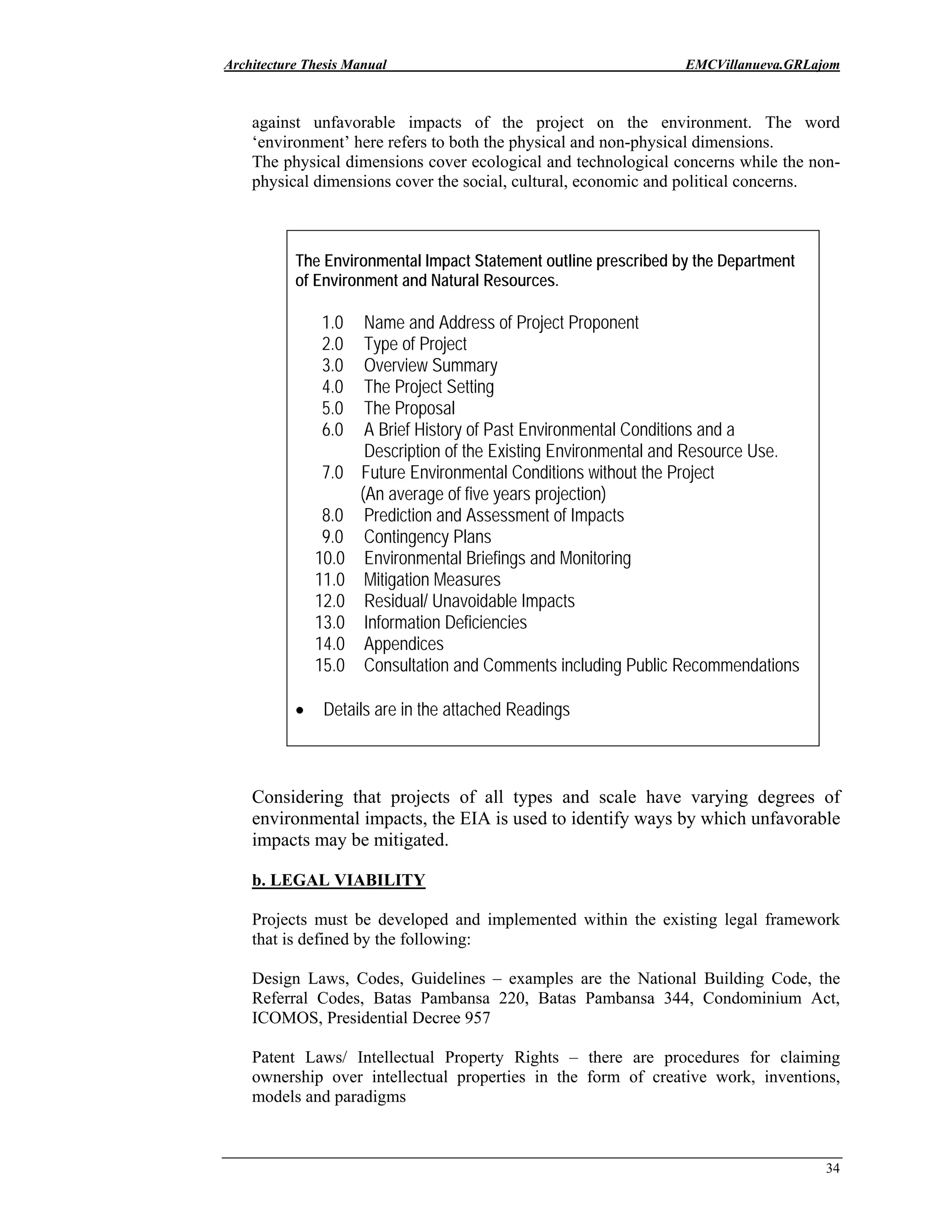 Architectural thesis-manual | PDF