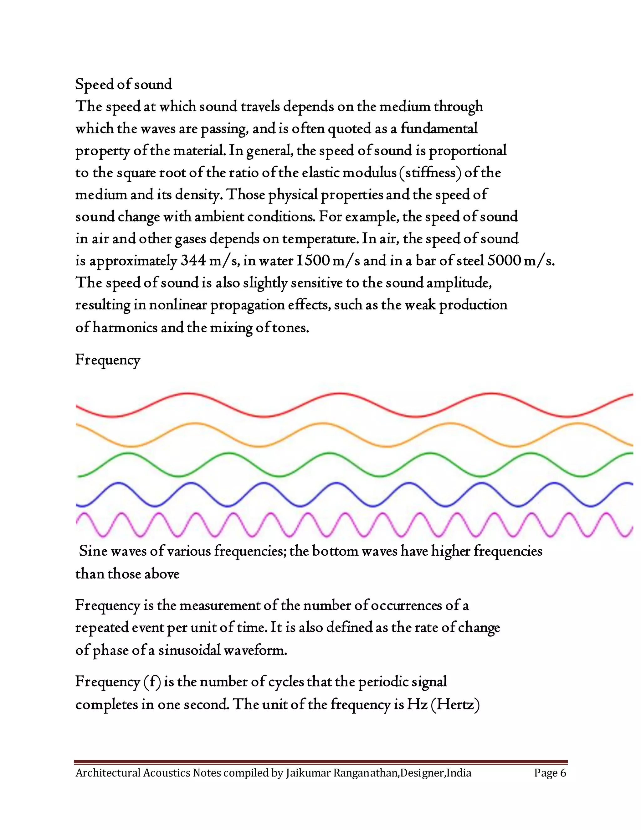 Architectural acoustic notes | PDF