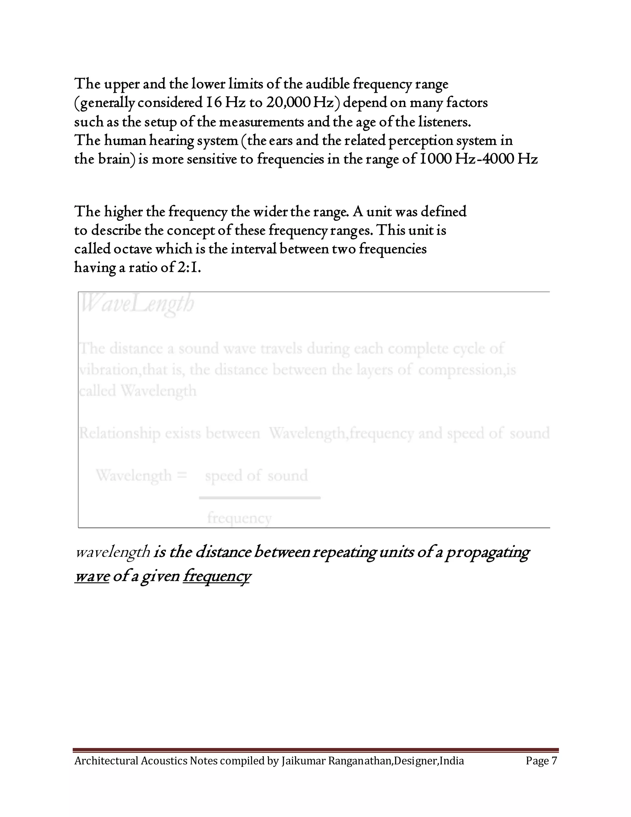 Architectural acoustic notes | PDF
