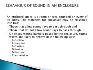 Architectural acoustics | PPTX