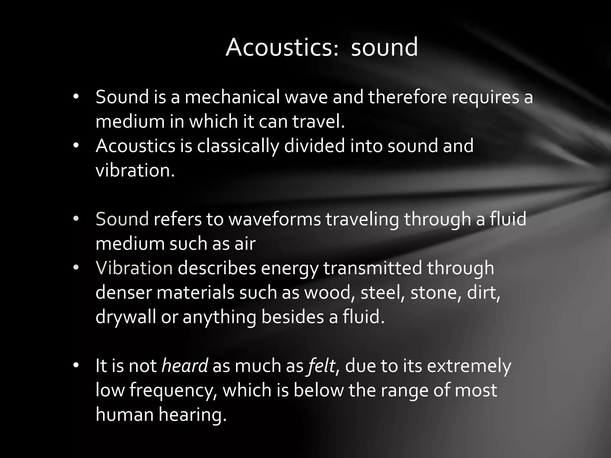 Architectural acoustics | PPTX