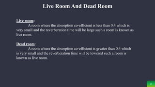 Architectural Acoustics | PPTX