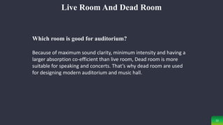 Architectural Acoustics | PPTX