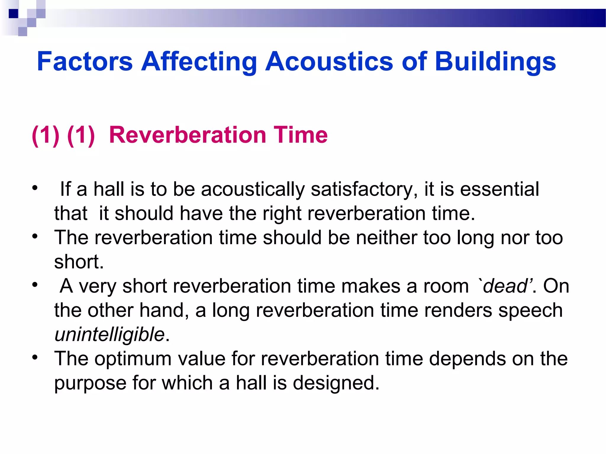 Architectural acoustics | PPT