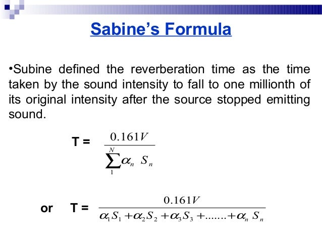 Architectural acoustics