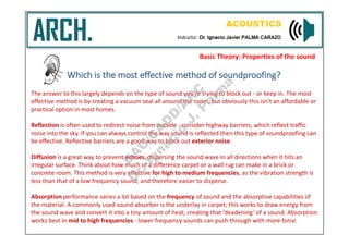 Architectural Acoustics | PDF
