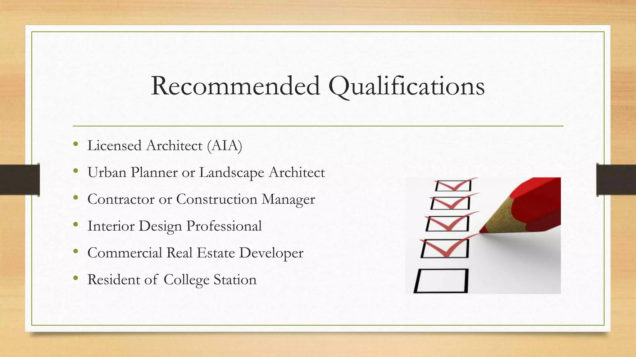 Architectural Advisory Committee | PPTX