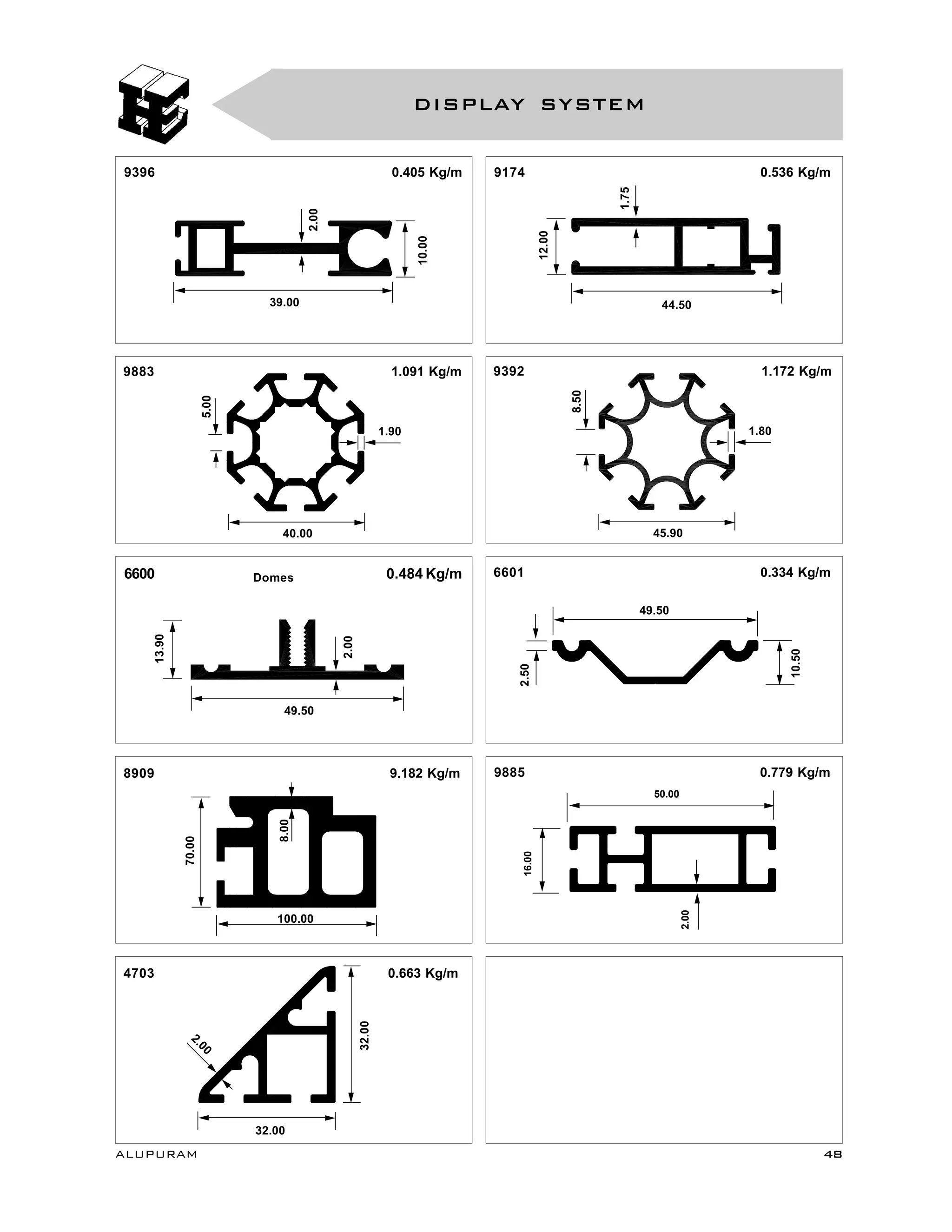 Architectural aluminium extrutions hindalco | PDF