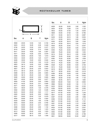 Aluminium Window Sections Catalogue