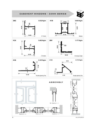 Aluminium Window Sections Catalogue