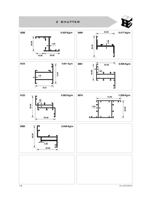 Aluminium Window Sections Catalogue