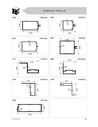 Aluminium Window Sections Catalogue