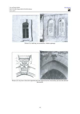 Architectural and heritage elements and formation characteristics of ...