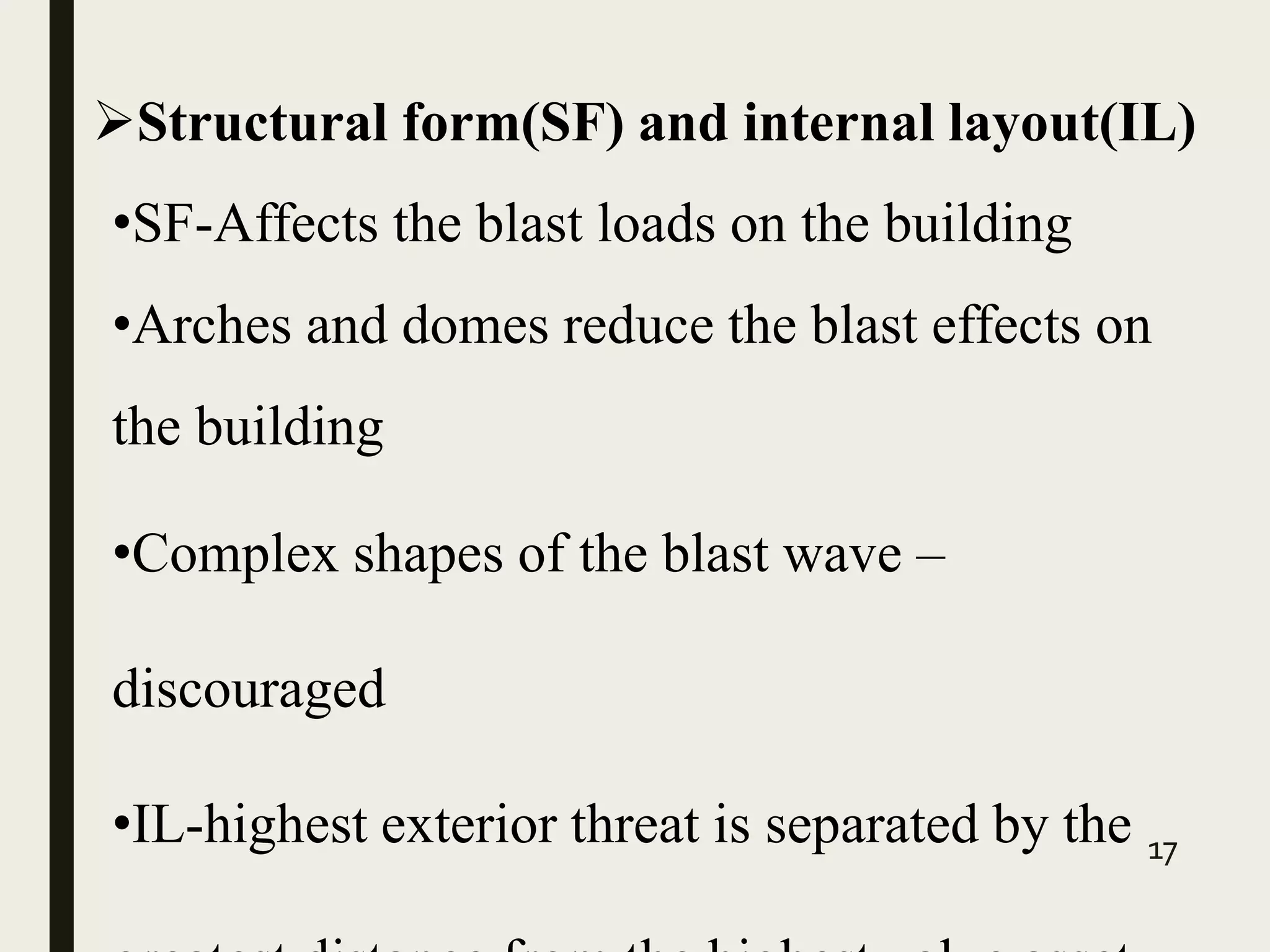 Architectural and structural design for blast resistant buildings | PPTX