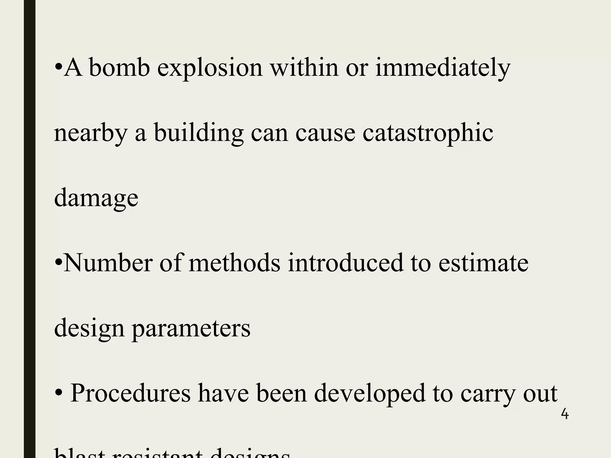 Architectural and structural design for blast resistant buildings ...