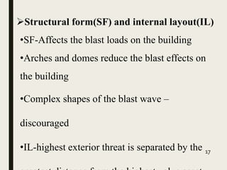 Architectural and structural design for blast resistant buildings | PPTX