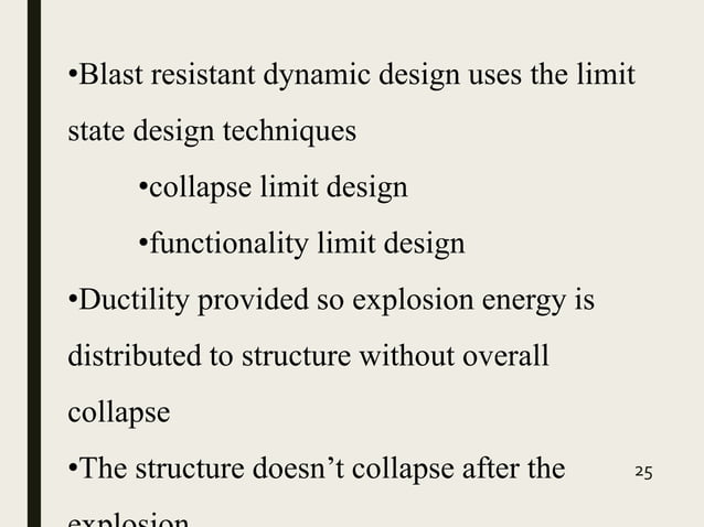 Architectural and structural design for blast resistant buildings ...