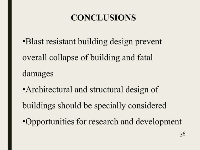 Architectural and structural design for blast resistant buildings ...