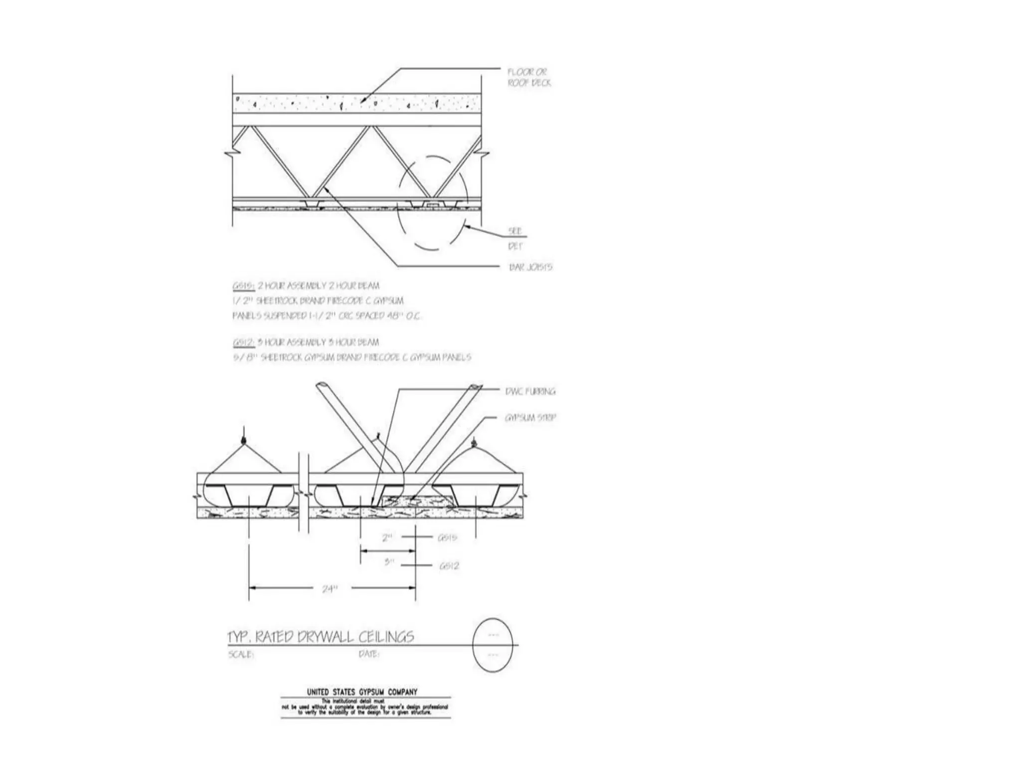 Architectural and Technical Detailing - Reflected Ceiling Plan - False ...