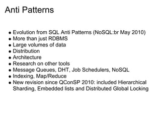 Architectural anti-patterns for data handling | PPT