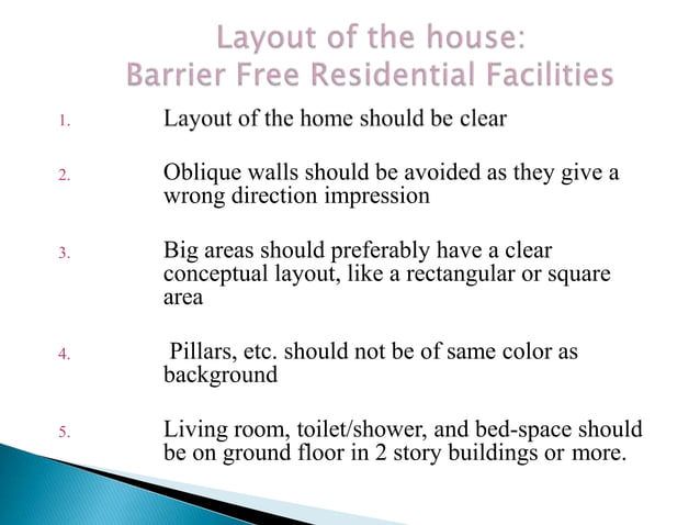 Architectural barrier for Disabled people | PPTX | Bath and Shower ...