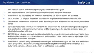 Architectural best practice (extract) tmf | PPT