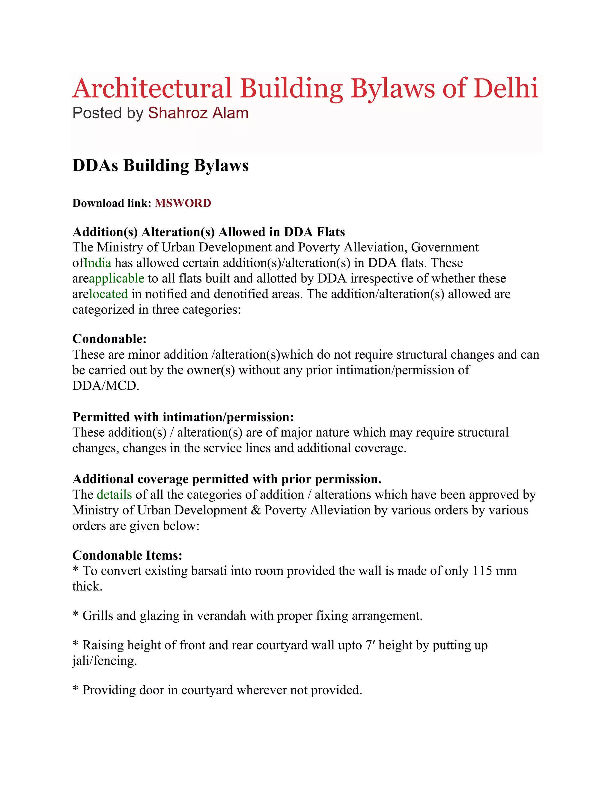 DDAs Building ByLaws | DOCX