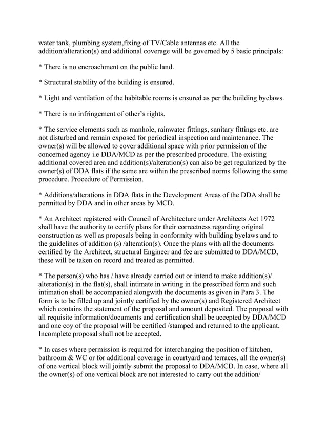 DDAs Building ByLaws | DOCX | Civil Engineering Industry | Industries