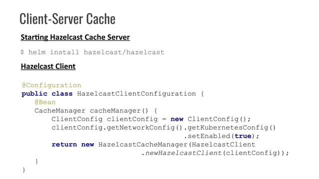 Architectural caching patterns for kubernetes | PPT
