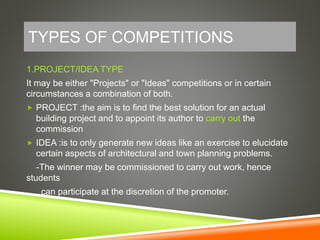 Architectural competitions | PPTX