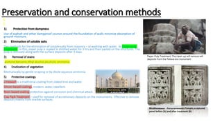 architectural conservation and Preservation of excavated structures.pptx