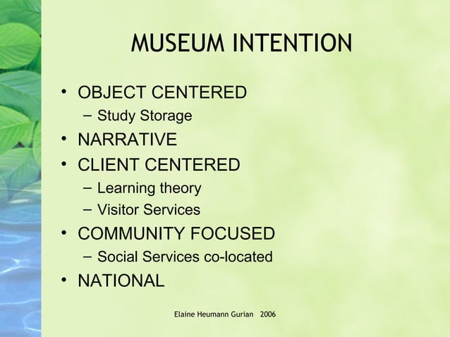 Museum Architectural Considerations | PPT | Museums & Galleries ...
