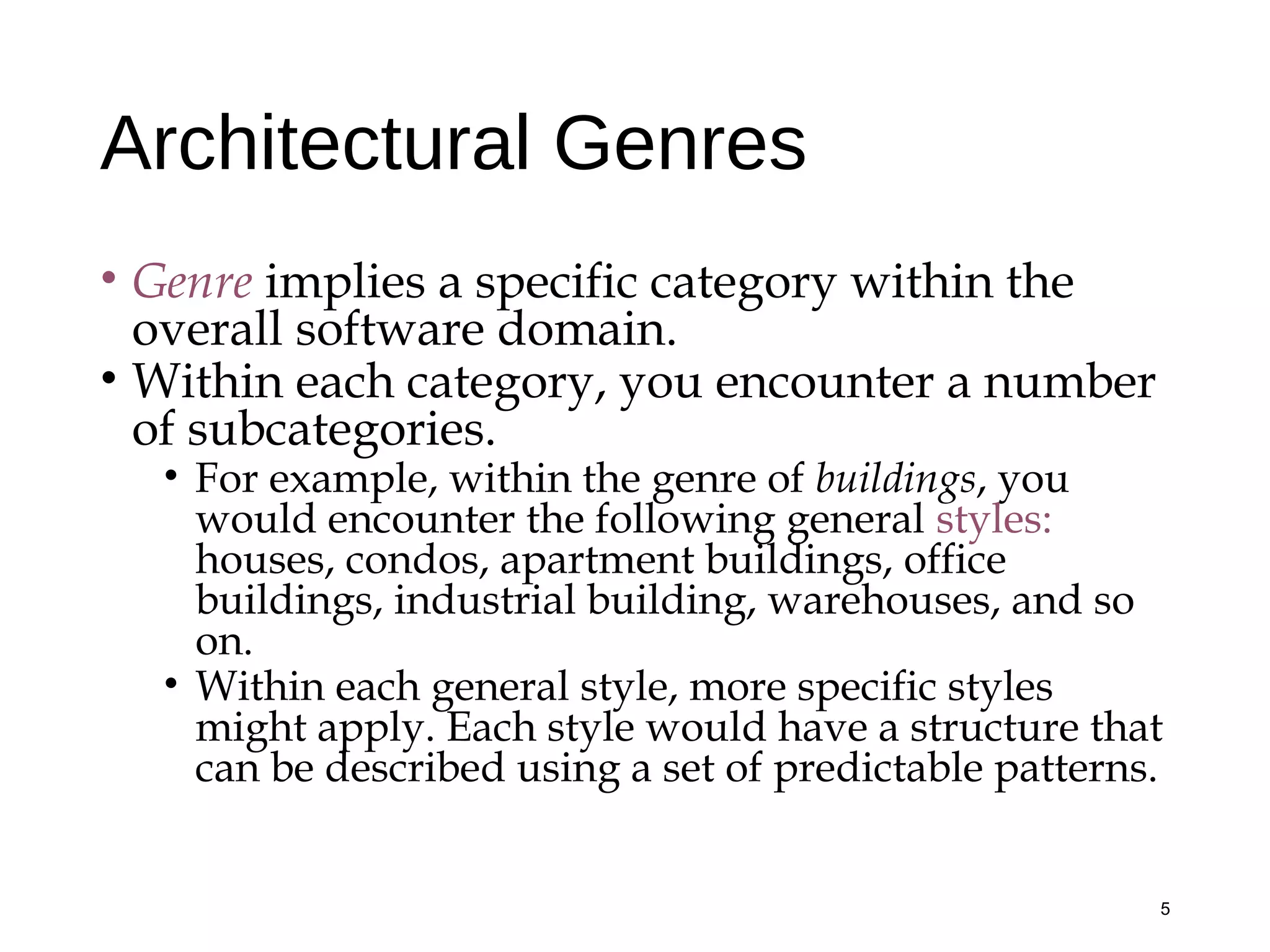 Architectural design | PPT